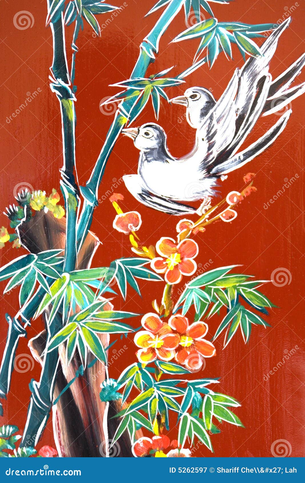 Chinese Temple Wall Art stock illustration. Illustration of malaysia ...