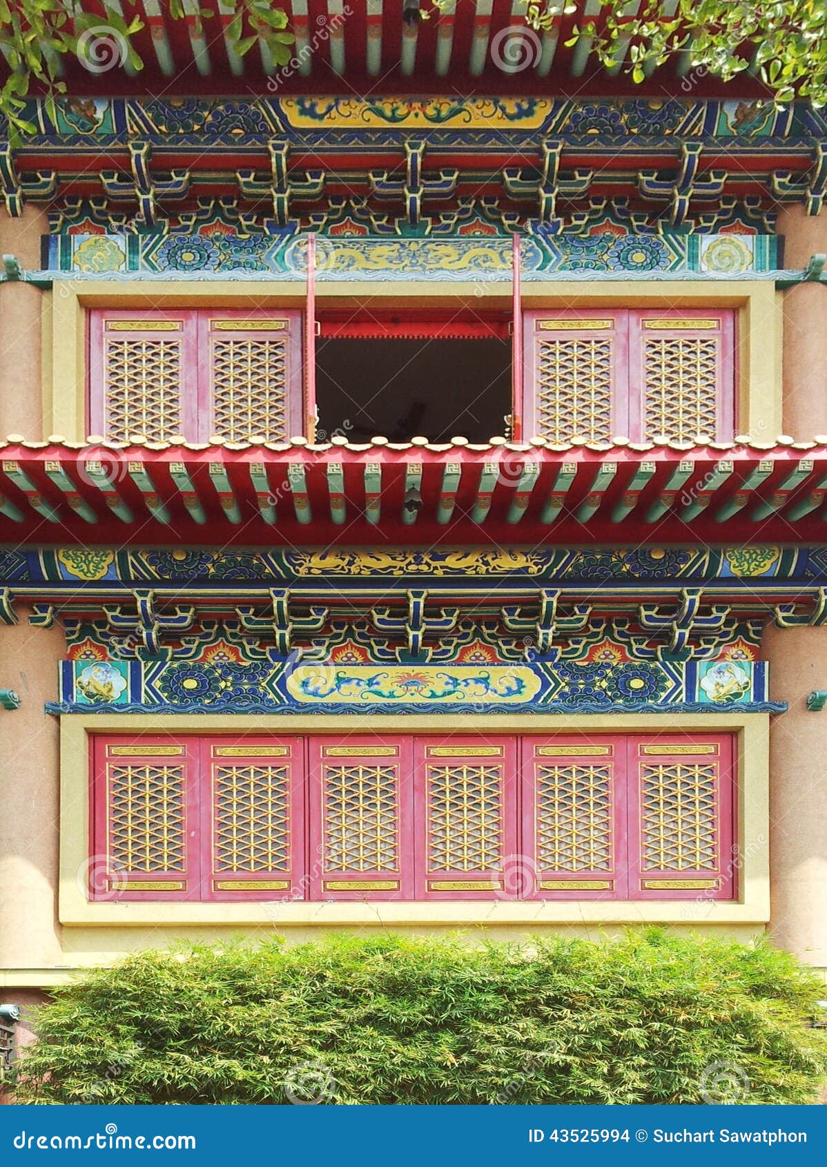 Chinese temple stock photo. Image of buddhism, lanterns - 43525994