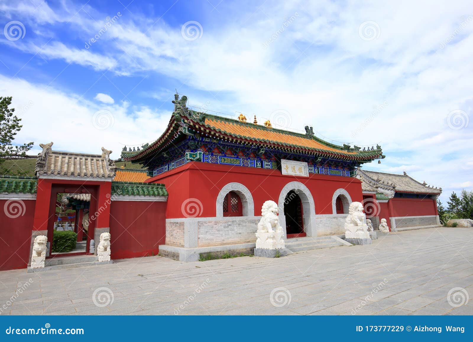Chinese temples building stock image. Image of nice - 173777229