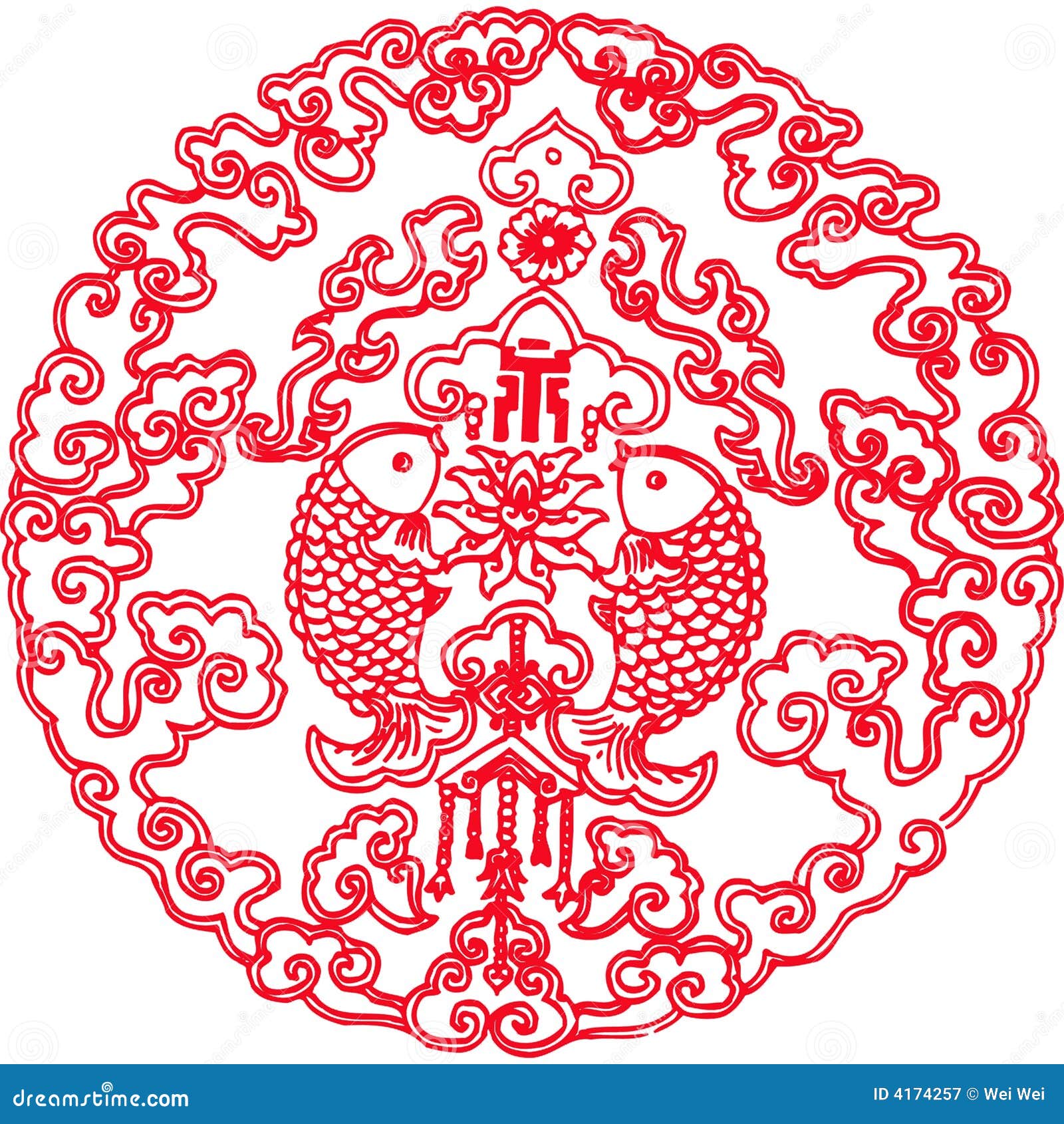 Chinese texture stock illustration. Illustration of pattern - 4174257
