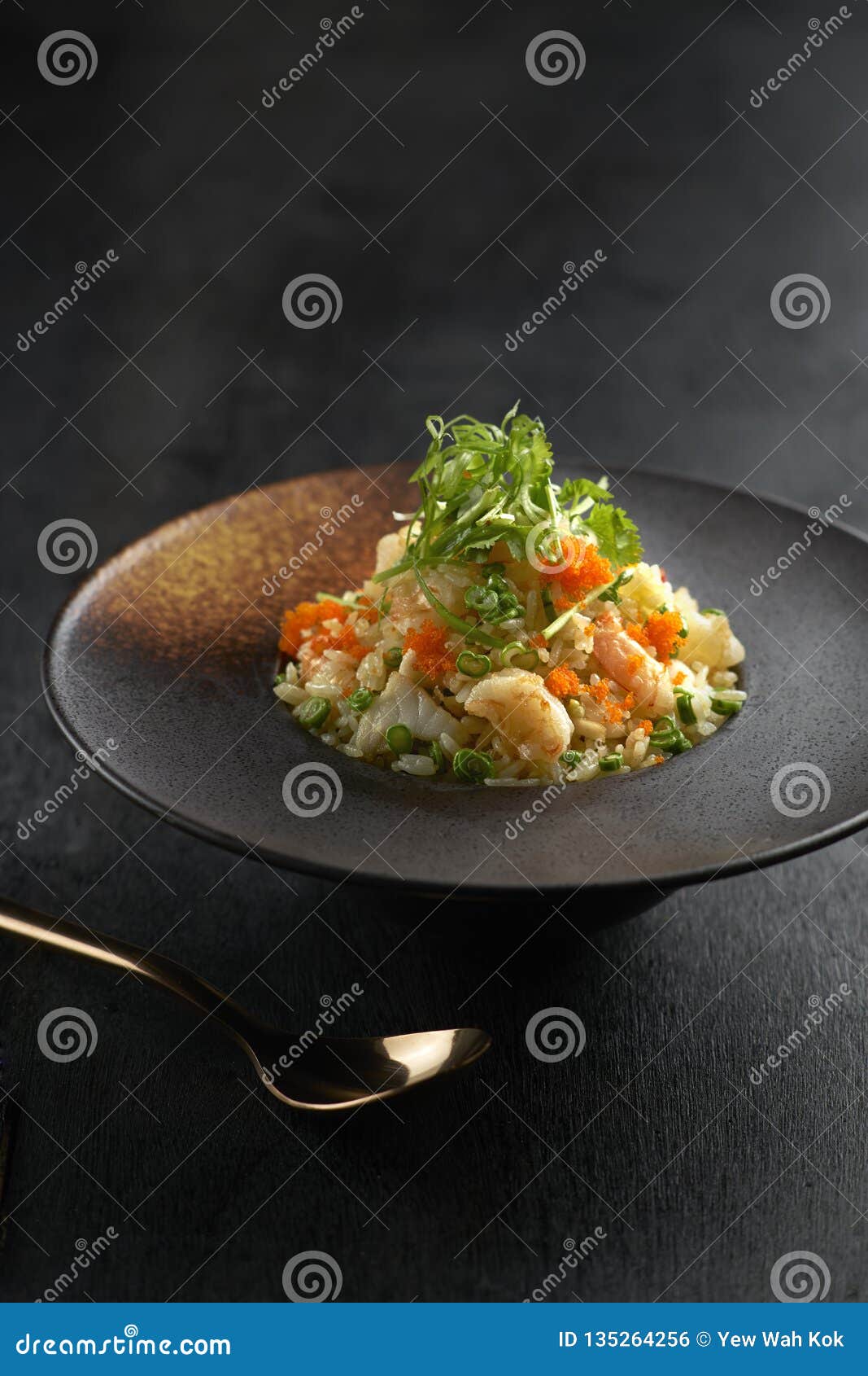 Chinese Thai Fried Rice stock photo. Image of deep, eggs - 135264256