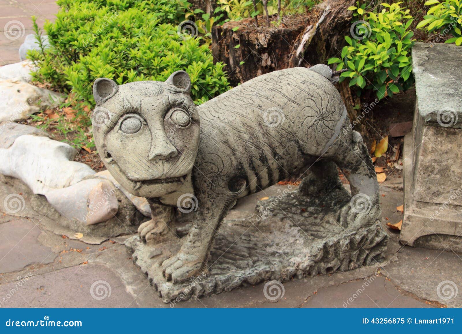 Chinese tiger statue stock image. Image of background - 43256875