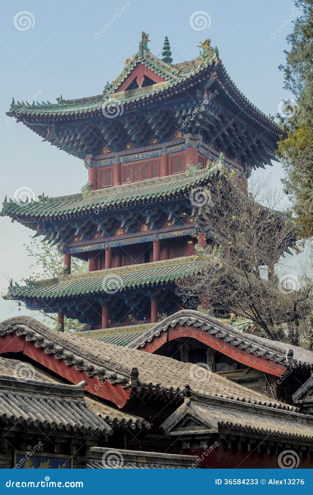 Chinese Toren stock afbeelding. Image of chinees, toren - 36584233