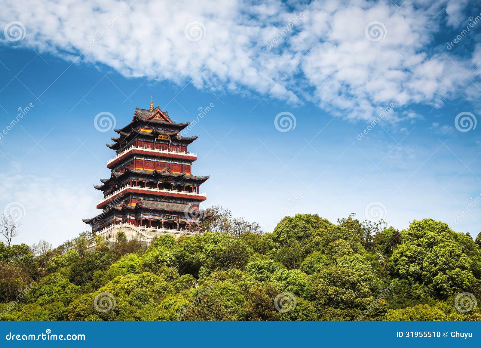 Chinese Toren in Traditionele Stijl Stock Foto - Image of traditioneel ...