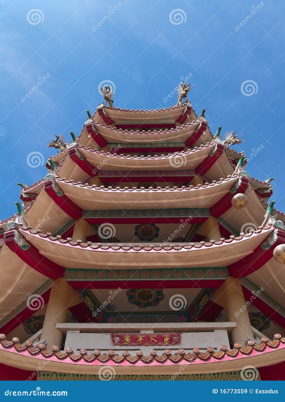 Chinese tower stock image. Image of building, asian, architecture ...