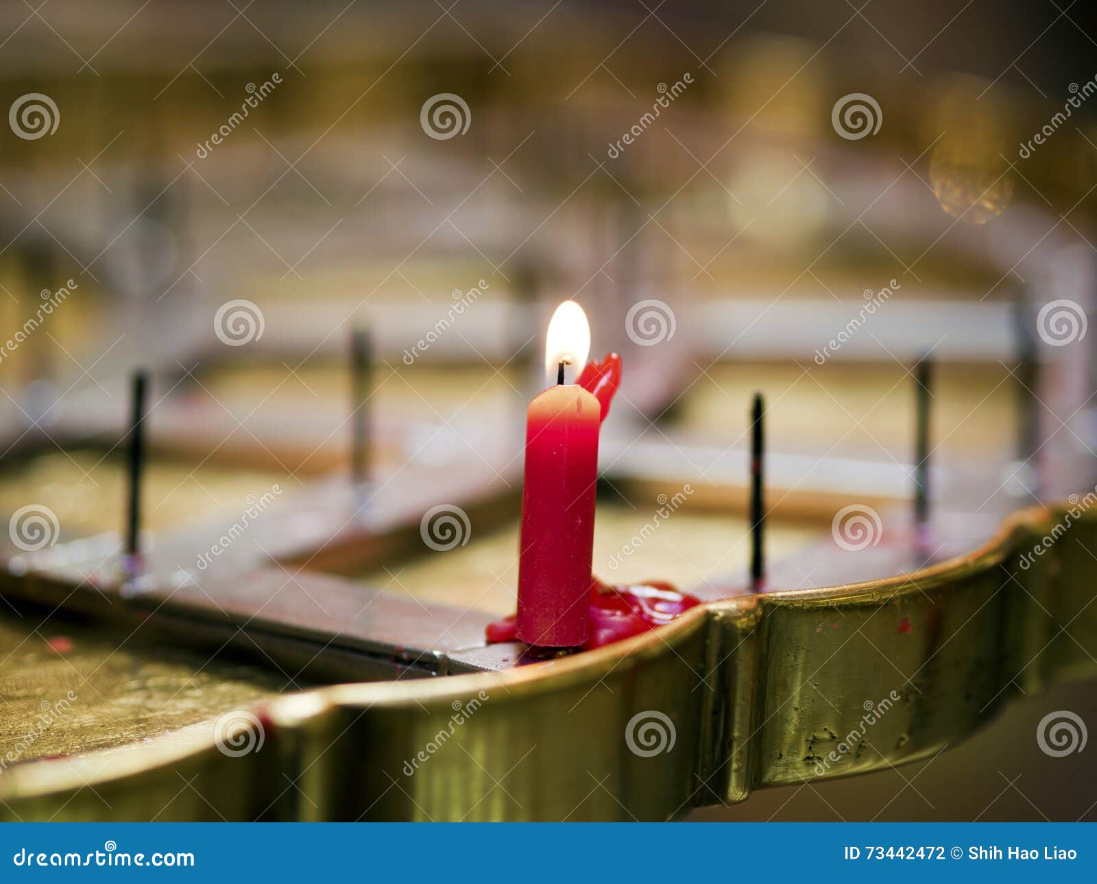 Chinese Tradition Sacred Candles Stock Photo - Image of ceremony ...