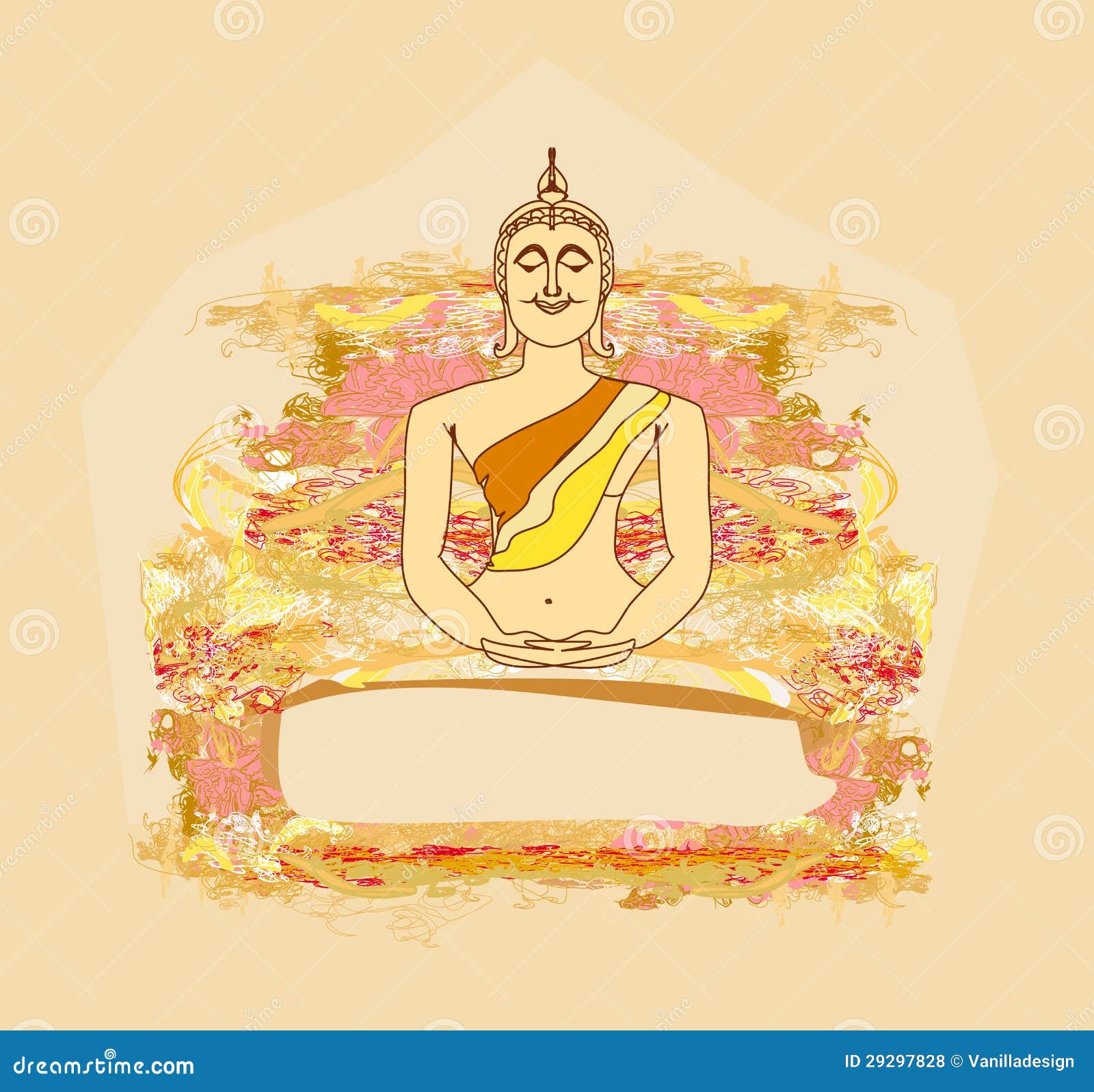 Chinese Traditional Artistic Buddhism Pattern Stock Vector ...