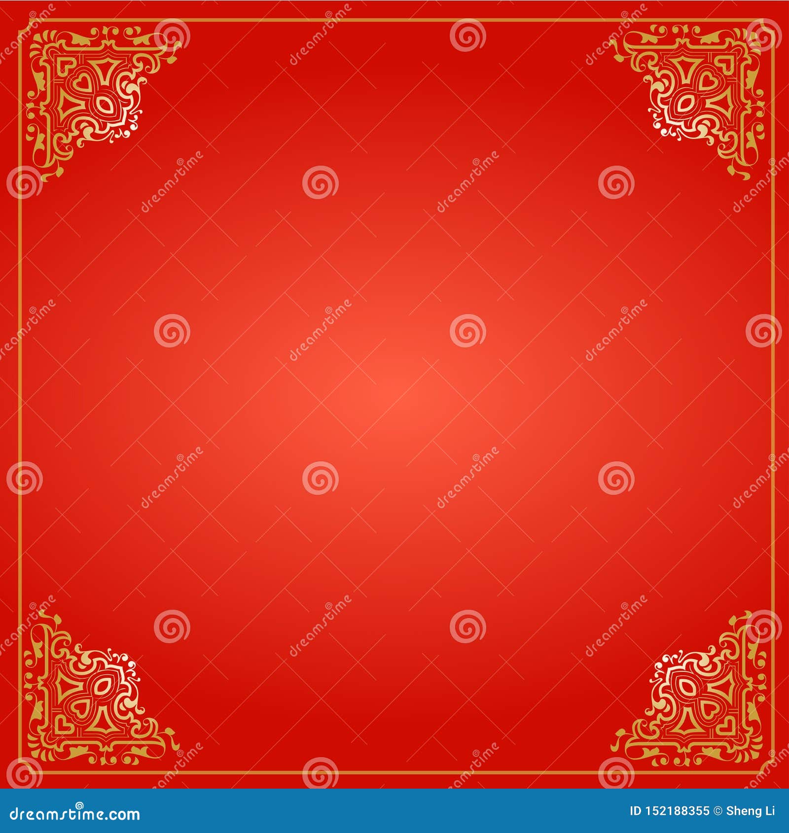 Chinese Traditional Background, Gorgeous Frame Stock Vector ...