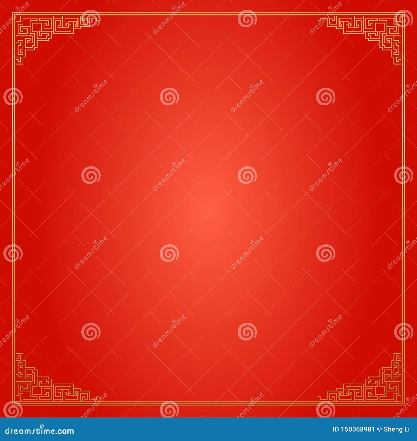 Chinese Traditional Background, the Great Wall Frame Stock Vector ...
