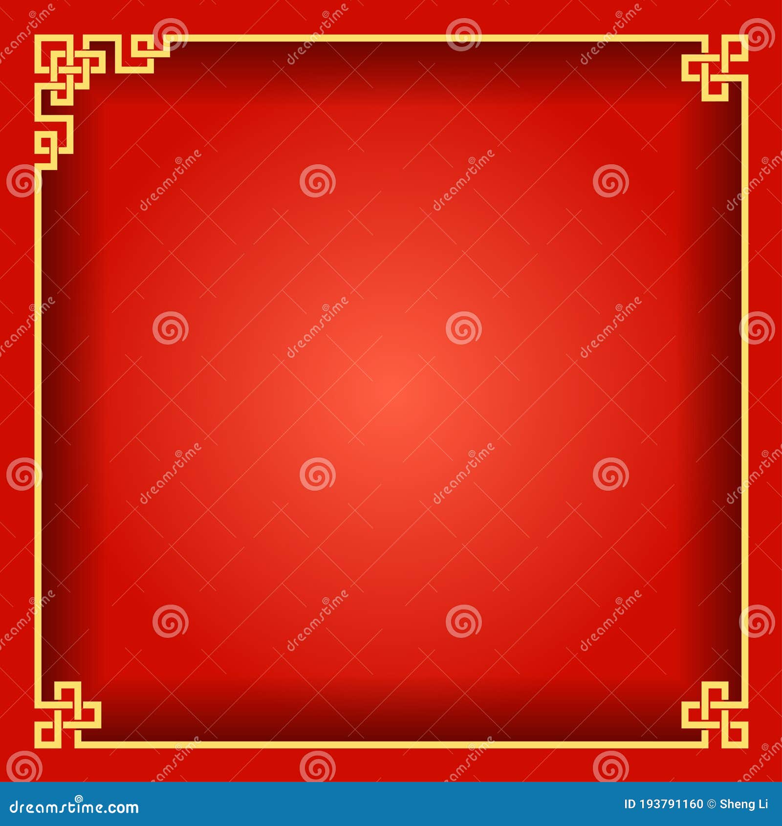 Chinese Traditional Background, the Great Wall Style Frame Stock Vector ...