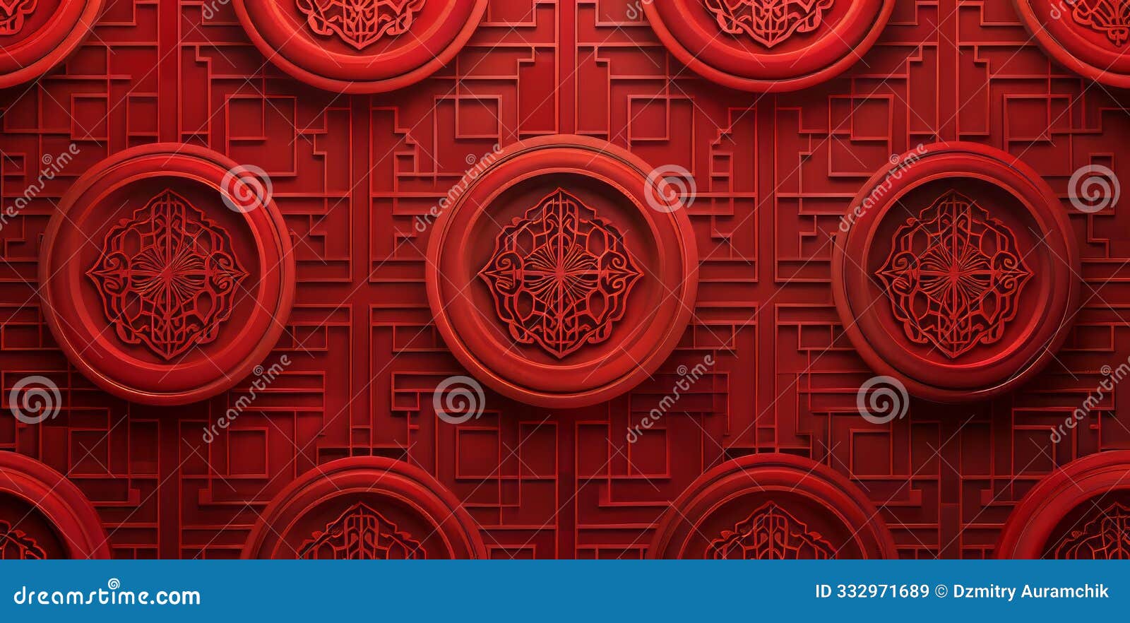 Chinese Traditional Background, Red Textured Pattern with Abstract ...