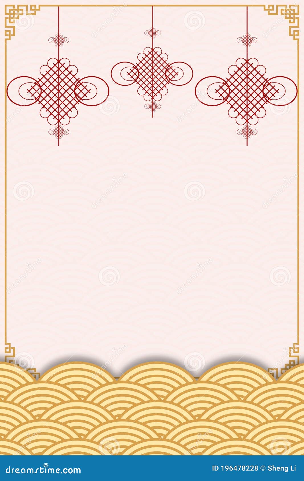 The Chinese Traditional Background Template Stock Vector - Illustration ...