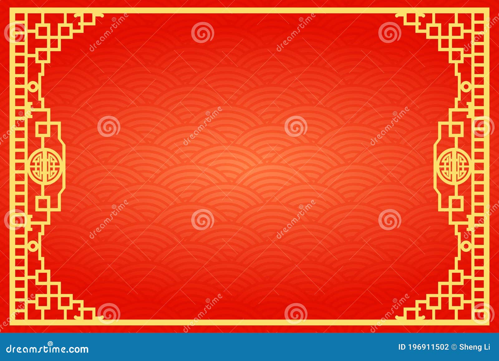 The Chinese Traditional Background, Window Frame Stock Vector ...