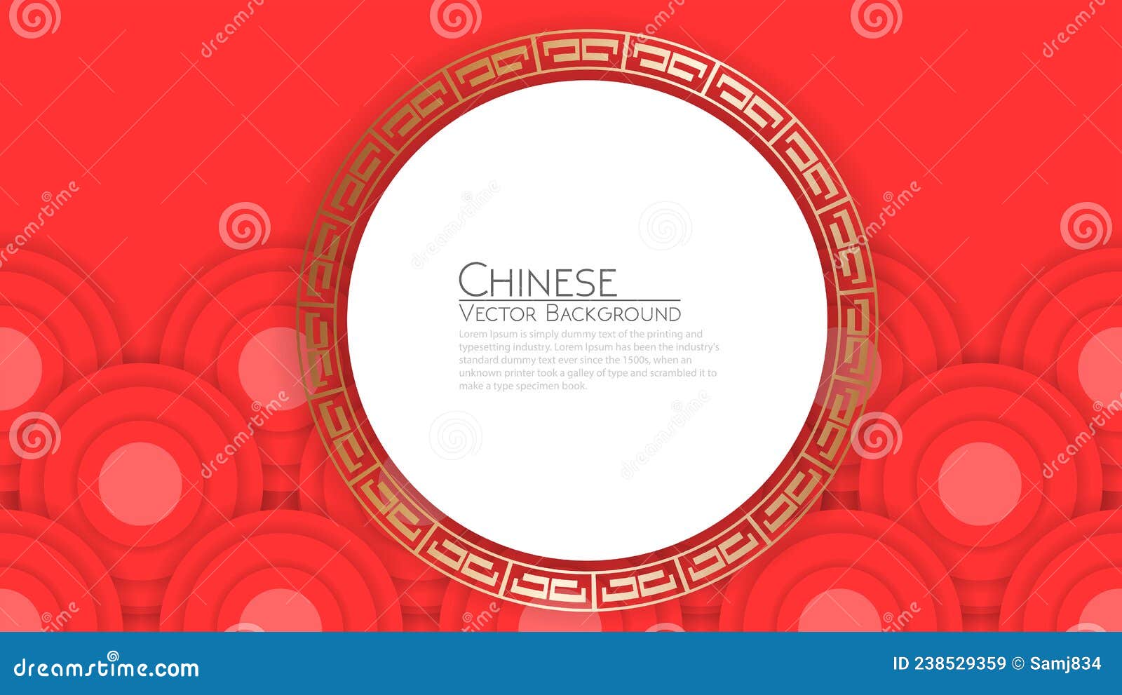 Chinese Traditional Banner Background Stock Vector - Illustration of ...