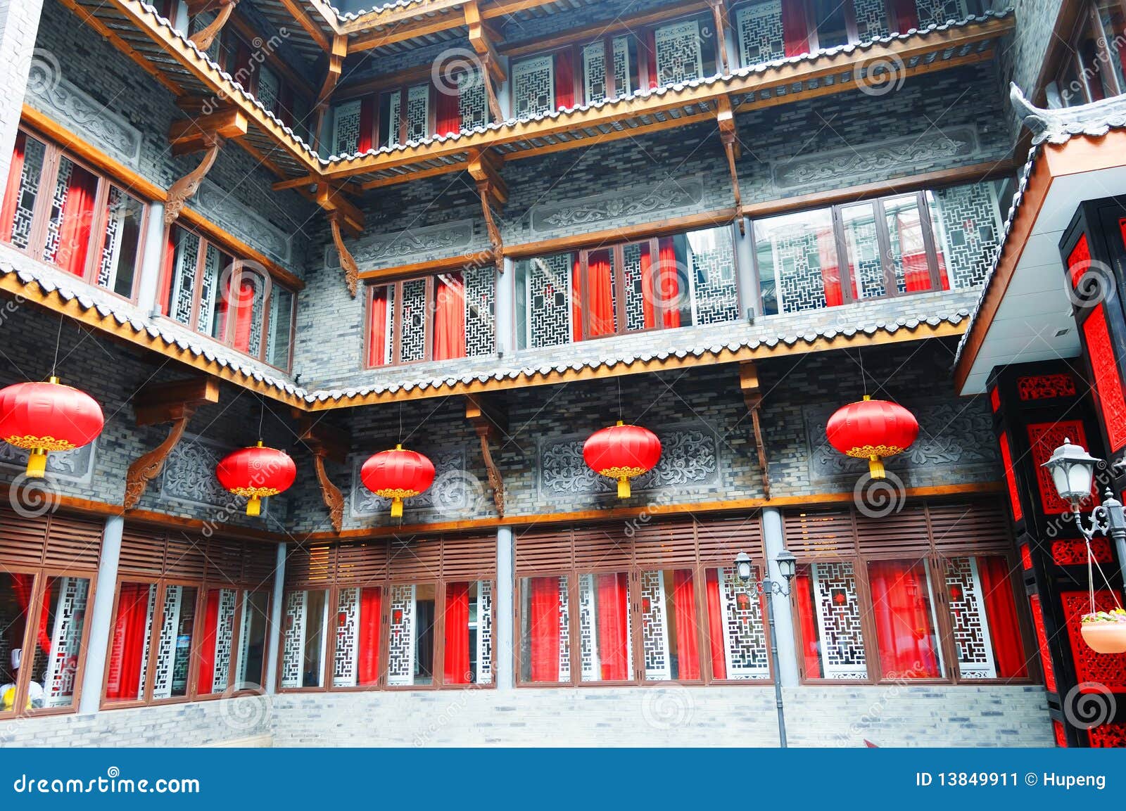 Chinese Traditional Building Stock Image - Image: 13849911