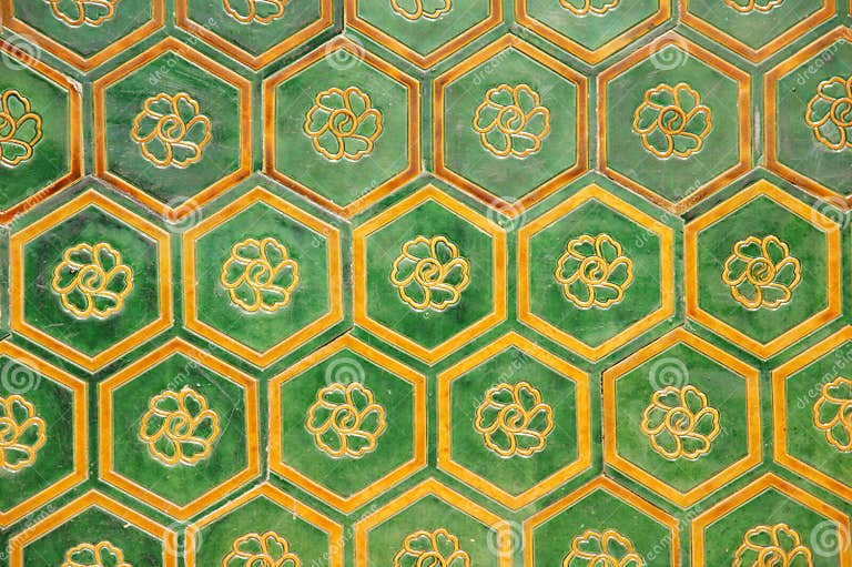Chinese Traditional Ceramic Tile Stock Image - Image of ceramic, mosaic ...