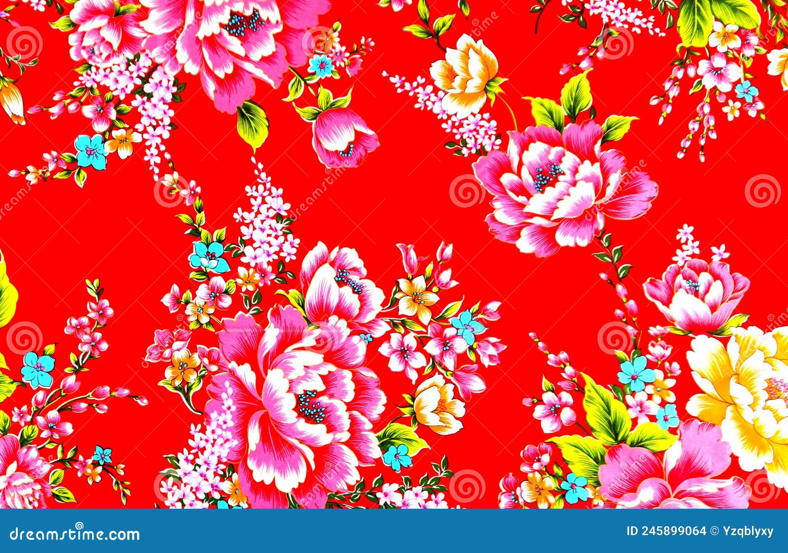 Chinese Traditional Cloth Flower Pattern and Background Stock Photo ...