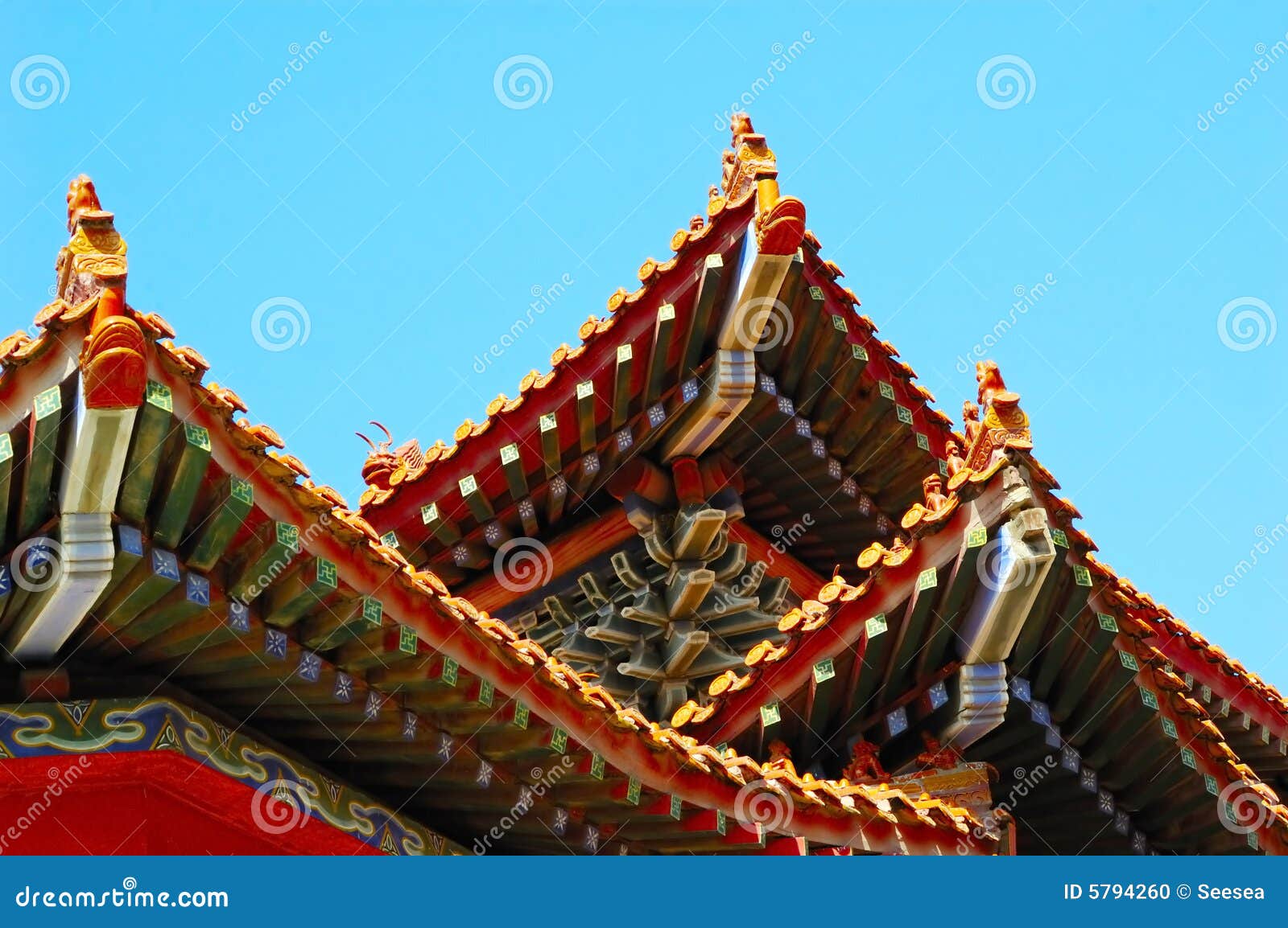 Chinese Traditional Construction Stock Photo - Image of china ...