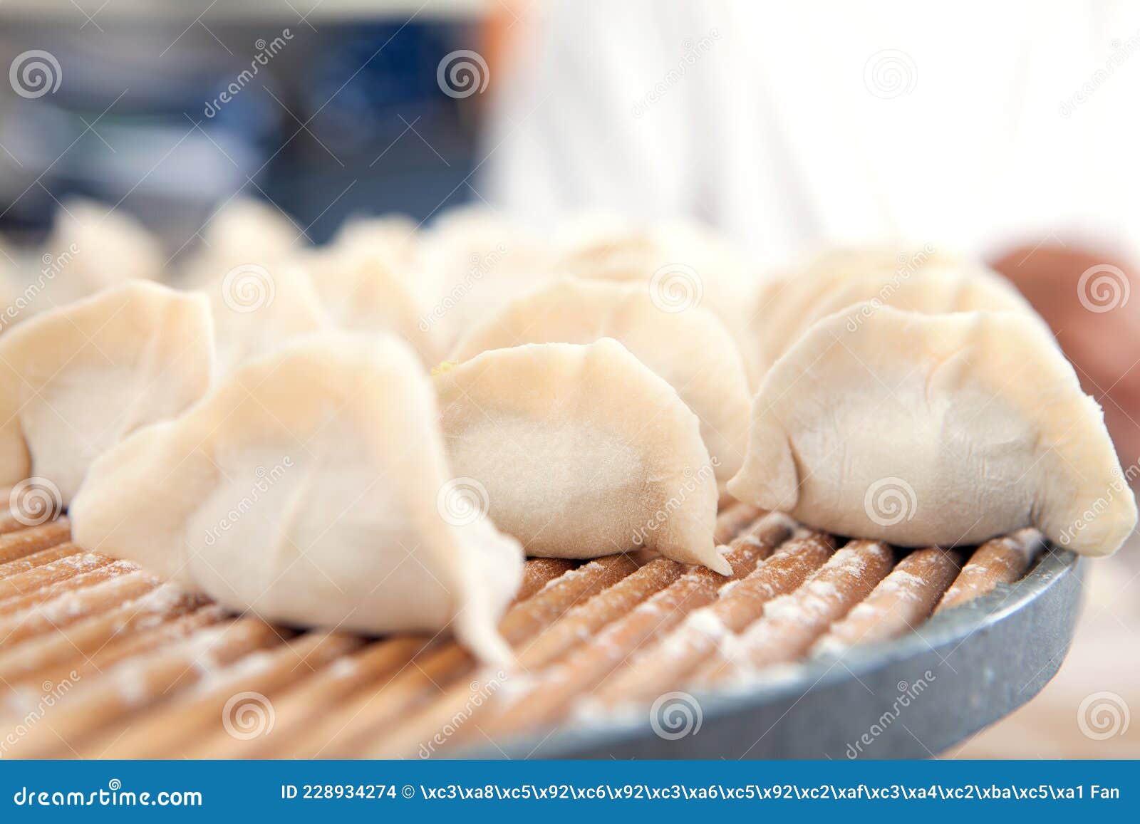 Chinese Traditional Dumplings on Table Stock Photo - Image of meaning ...