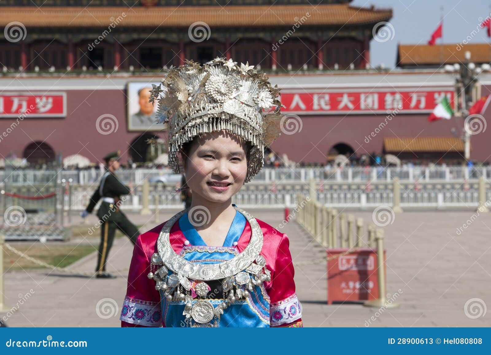 Girl with Chinese Traditional Garb Editorial Stock Photo - Image of ...