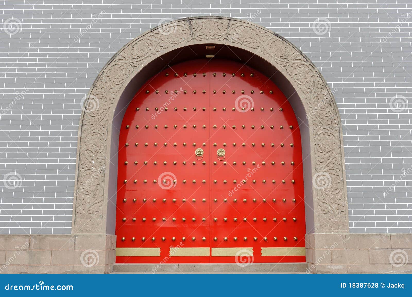 Chinese Traditional Grand Gate Stock Photo - Image of eastern, unique ...