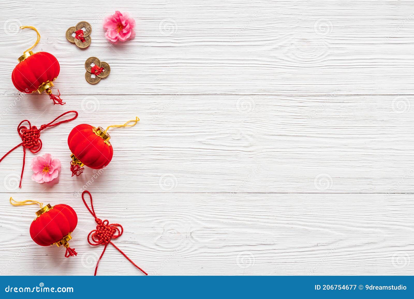 Chinese Traditional Knots for Luck, Overhead View Stock Image - Image ...