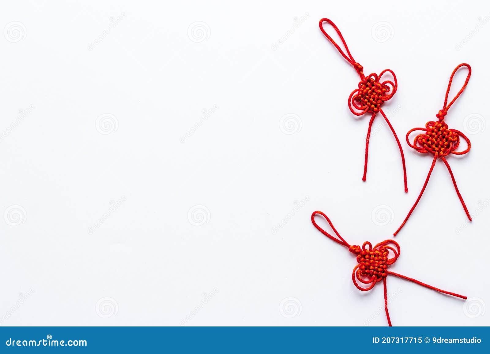 Chinese Traditional Knots for Luck, Overhead View Stock Image - Image ...