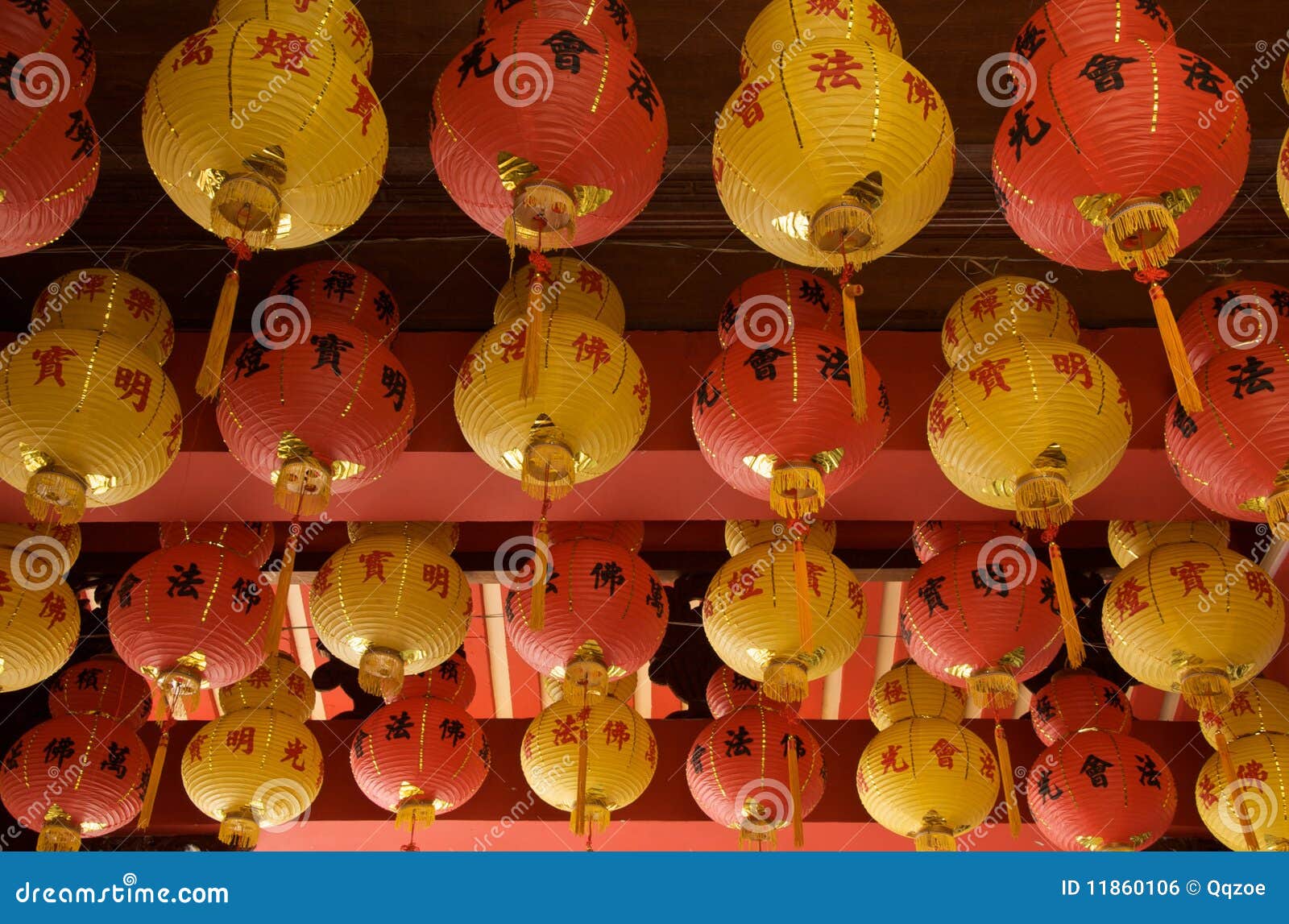 Chinese Traditional Lantern Stock Photo - Image of hangging, prayer ...