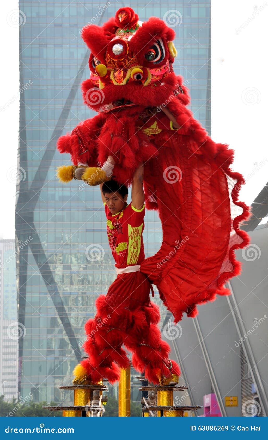 Chinese Traditional Lion Dance Editorial Stock Image - Image of chinese ...