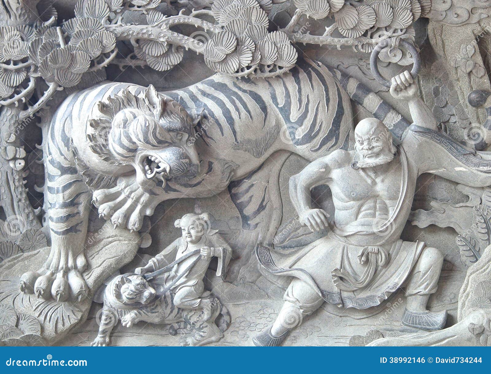 Chinese Traditional Marble Relief Stock Photo - Image of shape, pattern ...