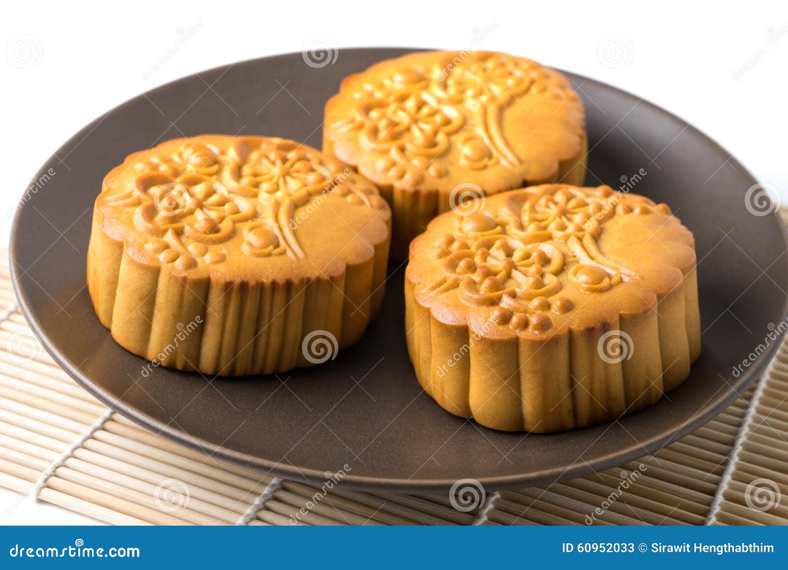 Chinese Traditional Mooncake , on Plate Stock Image - Image of culture ...