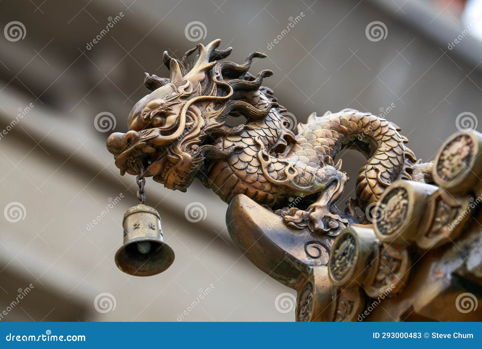 Chinese Traditional Mythical Beast Qilin Sculpture Stock Image - Image ...