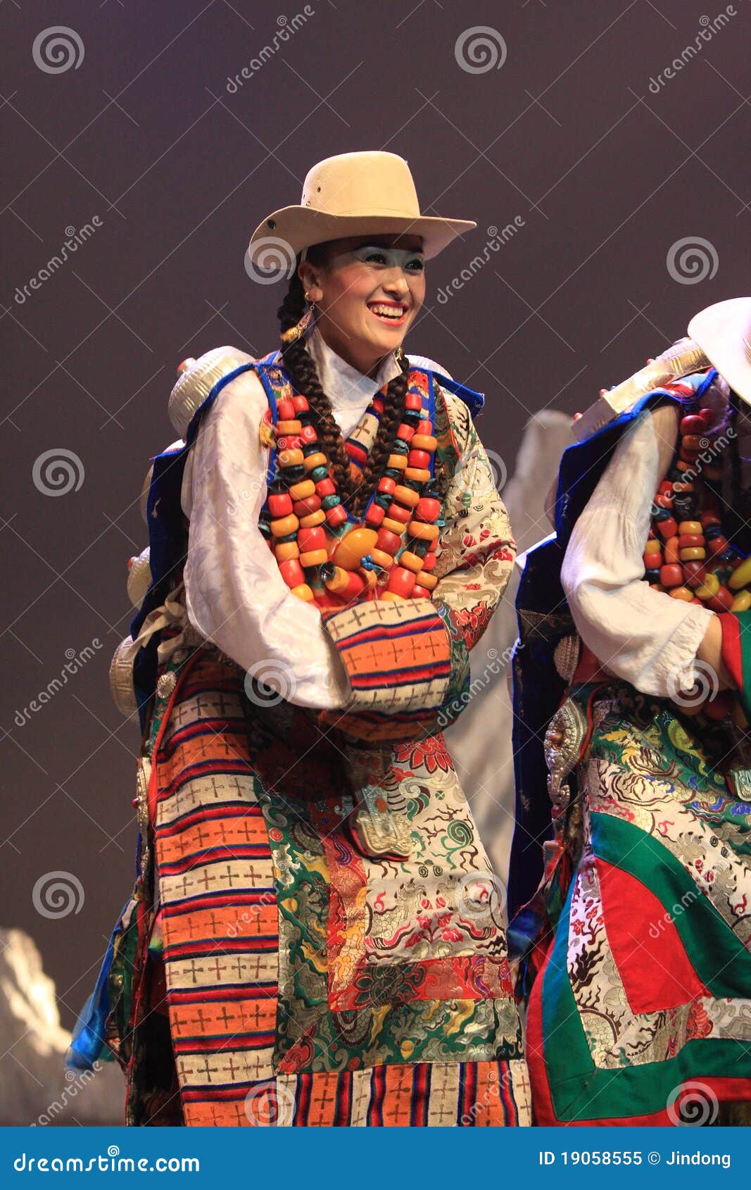 Chinese Traditional National Costume Performance Editorial Image ...