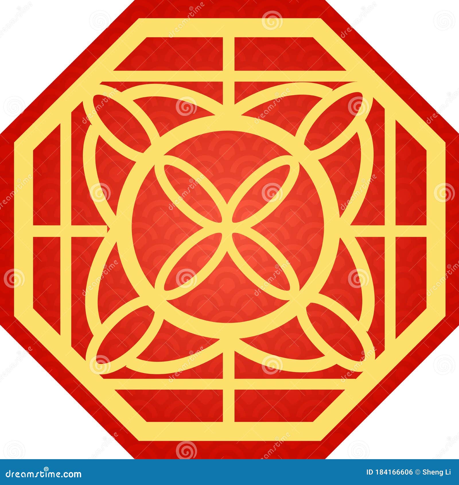 Chinese Traditional Octagon Pattern, Lucky, Fortune Stock Vector ...