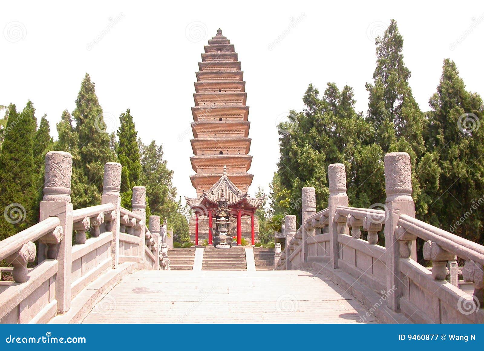 Chinese traditional pagoda stock image. Image of asian - 9460877