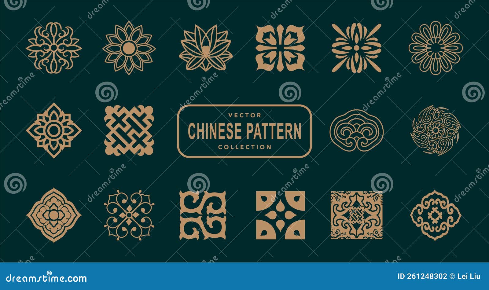 Chinese Traditional Patterns, from Ancientism Stock Vector ...