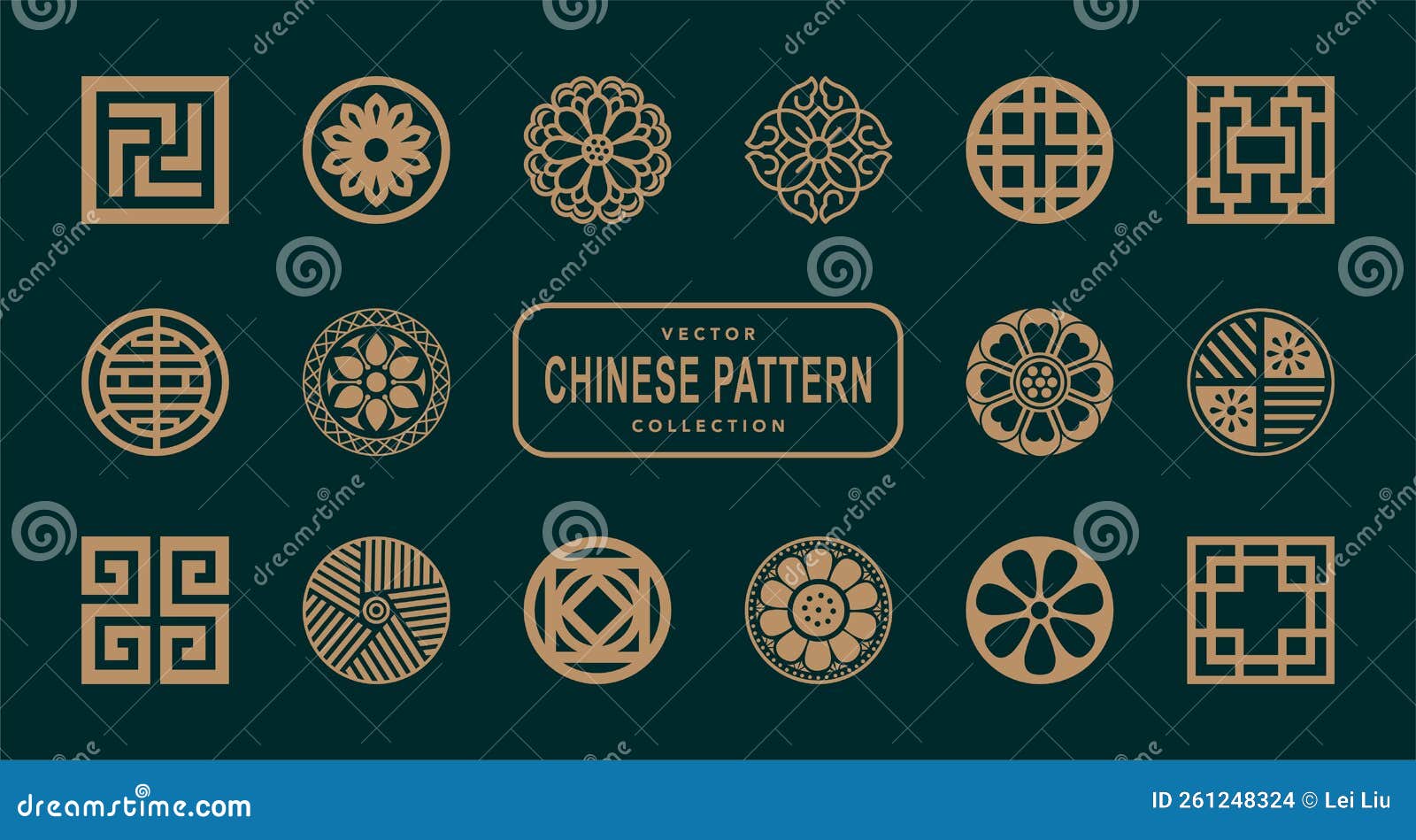 Chinese Traditional Patterns, from Ancientism Stock Vector ...