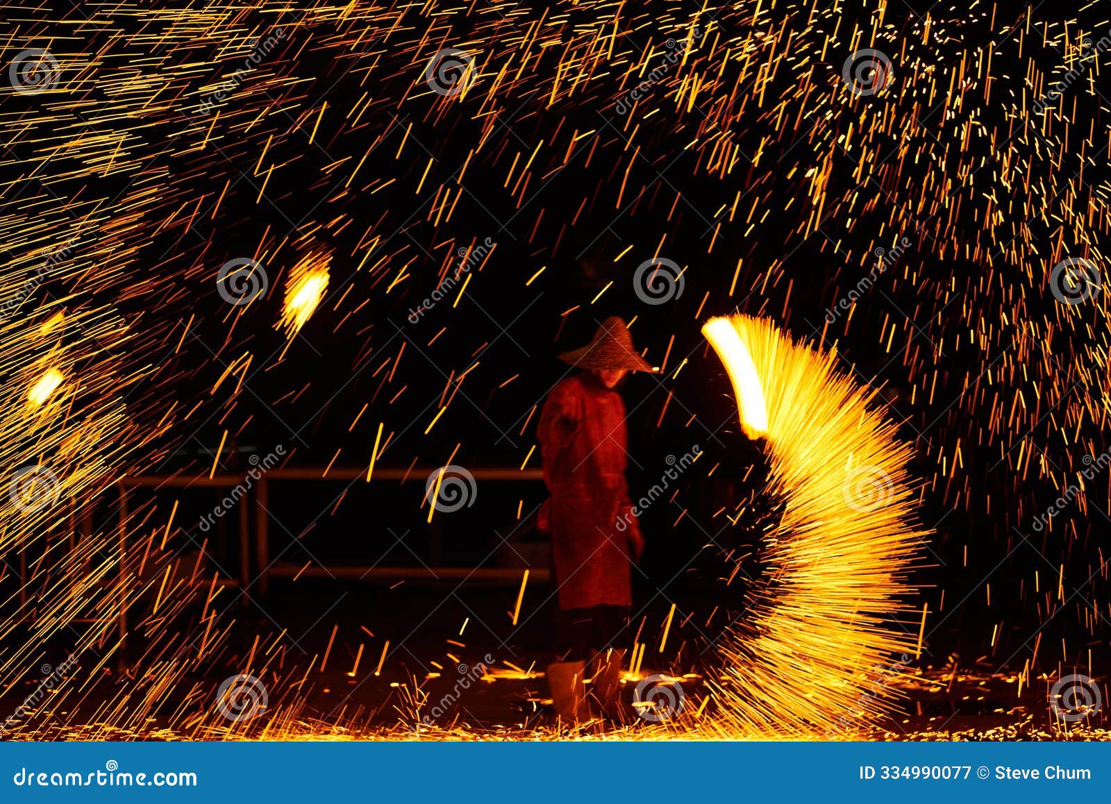 Chinese Traditional Performance Skills, Iron Flower Performance Stock ...