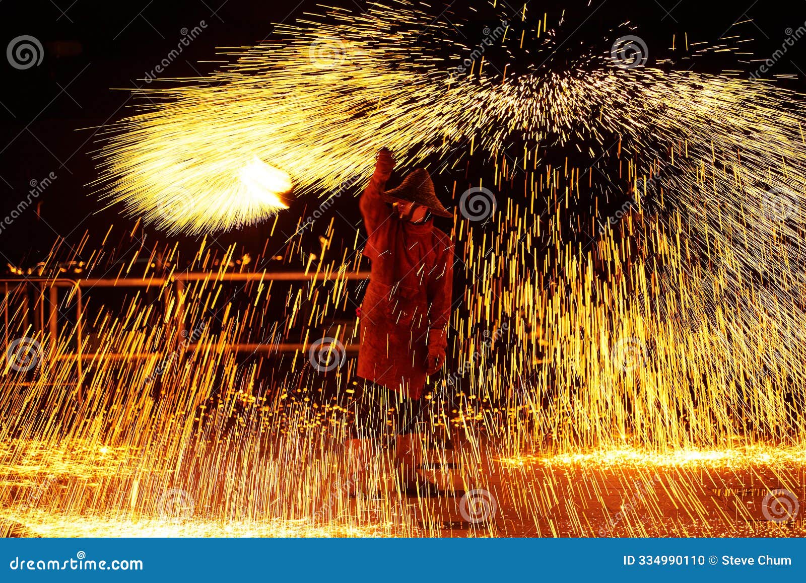 Chinese Traditional Performance Skills, Iron Flower Performance Stock ...