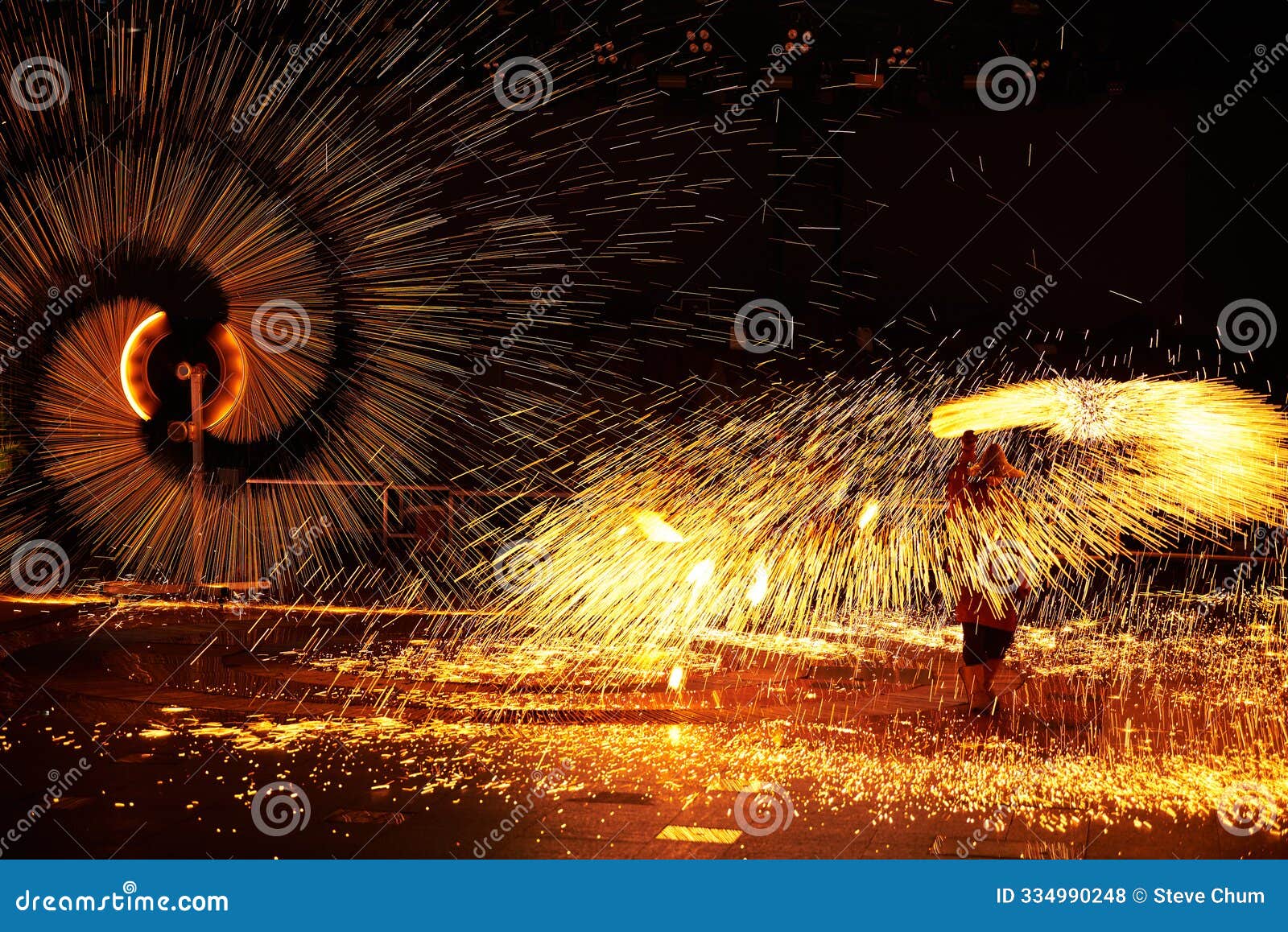 Chinese Traditional Performance Skills, Iron Flower Performance Stock ...