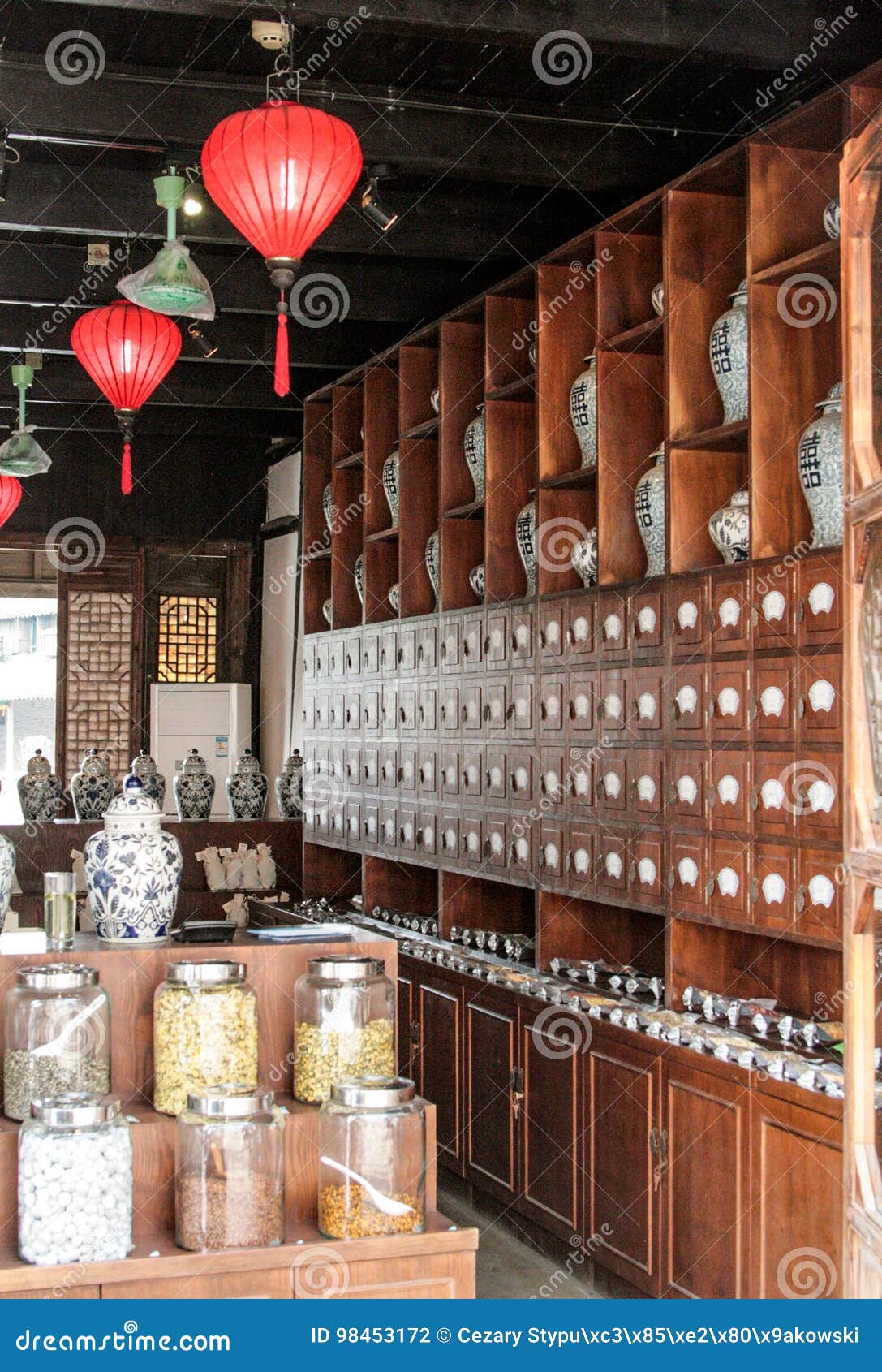 Chinese Traditional Pharmacy Stock Photo - Image of china, drugstore ...