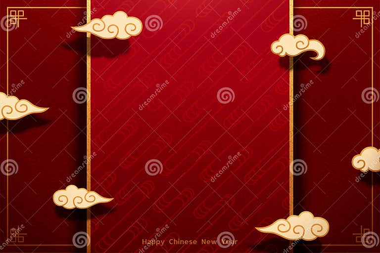 Chinese Traditional Red Background Stock Vector - Illustration of ...
