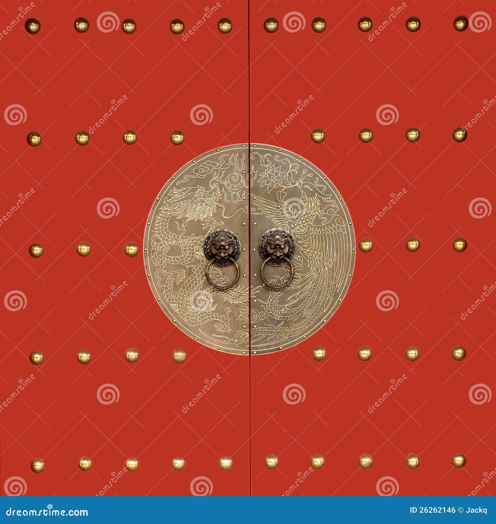 Chinese Traditional Red Door Stock Photo - Image of chinese, asia: 26262146