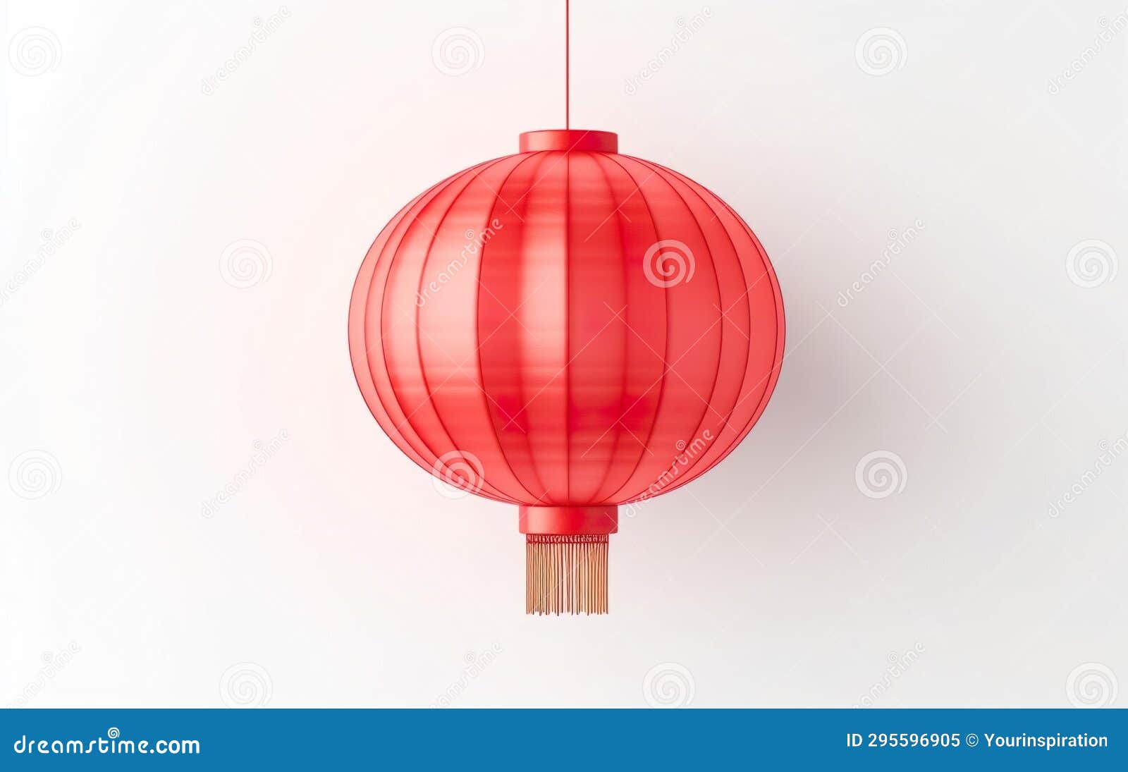 Chinese Traditional Red Lantern Isolated on White Background. Stock ...