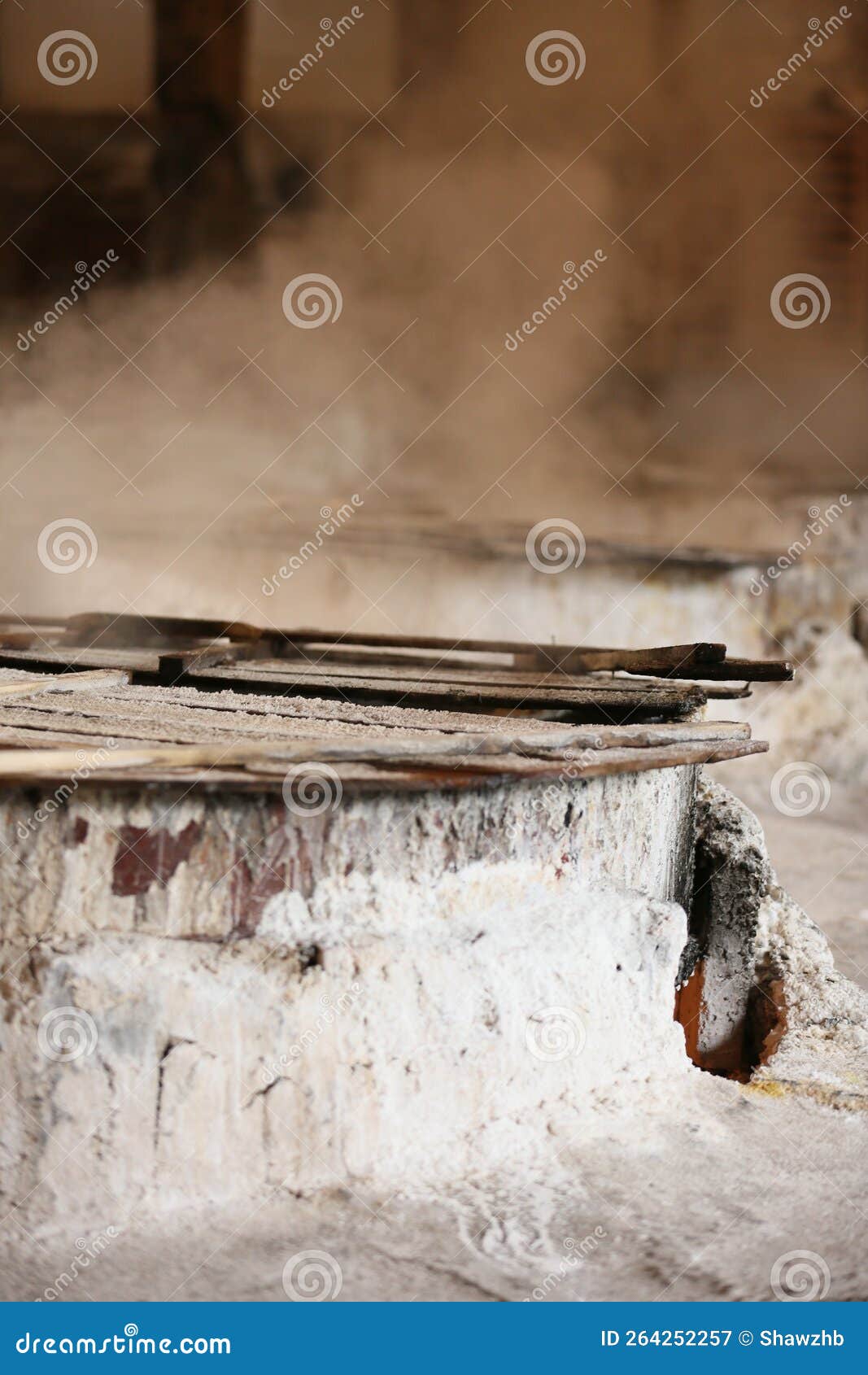 Chinese Traditional Salt Production from Water in Well Stock Image ...
