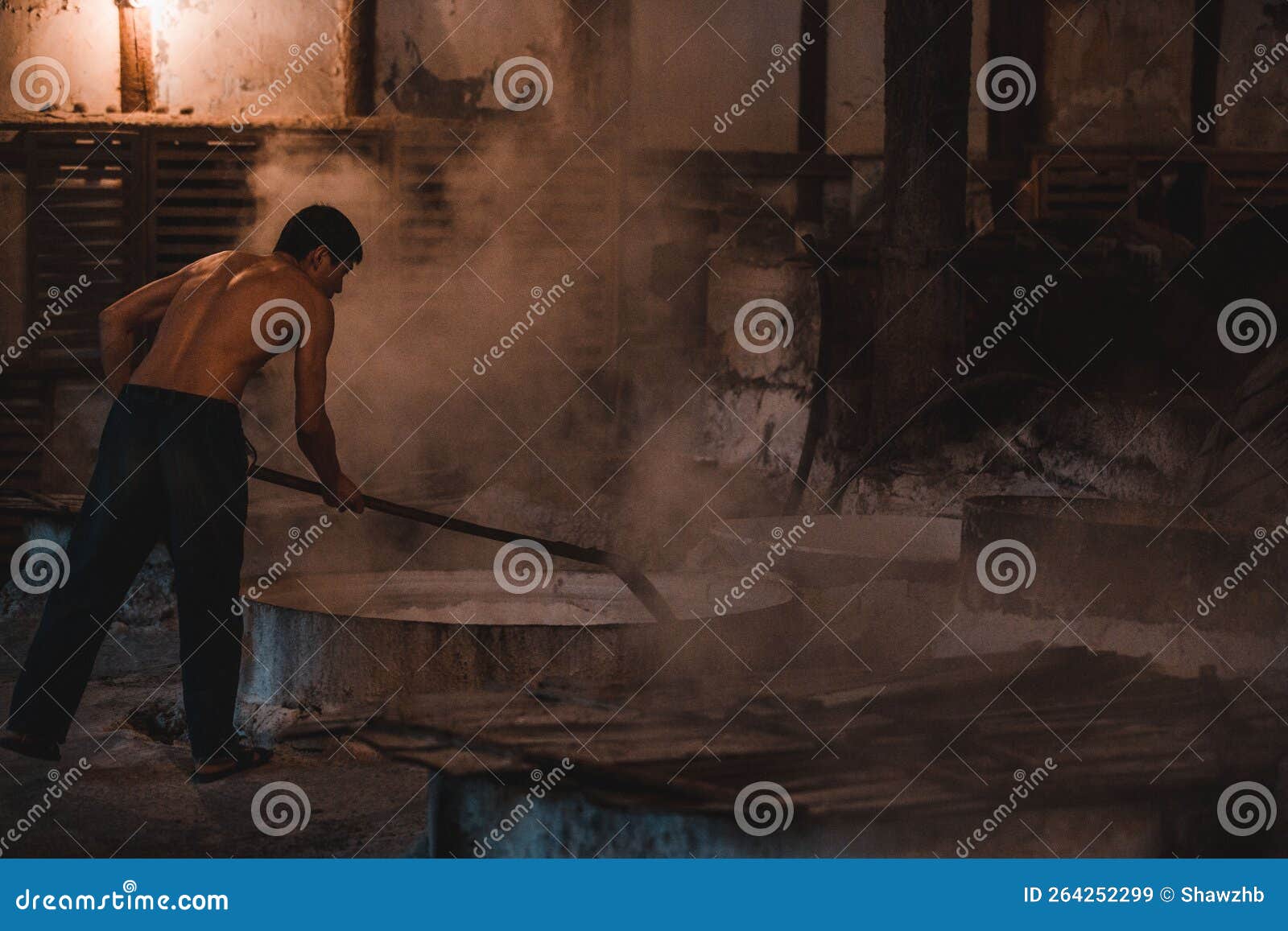 Chinese Traditional Salt Production Editorial Stock Image - Image of ...
