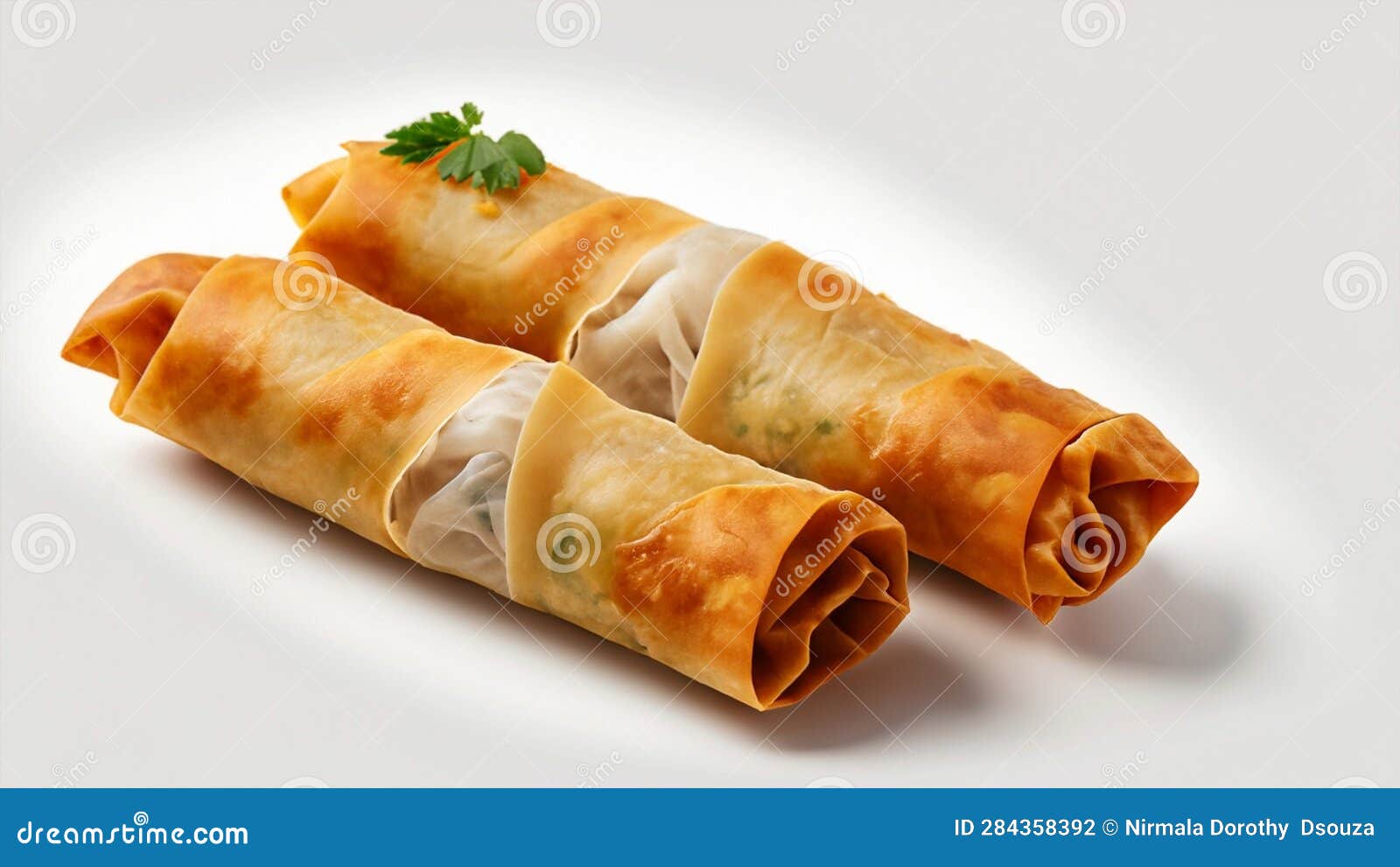 Chinese Traditional Spring Rolls Stock Illustration - Illustration of ...