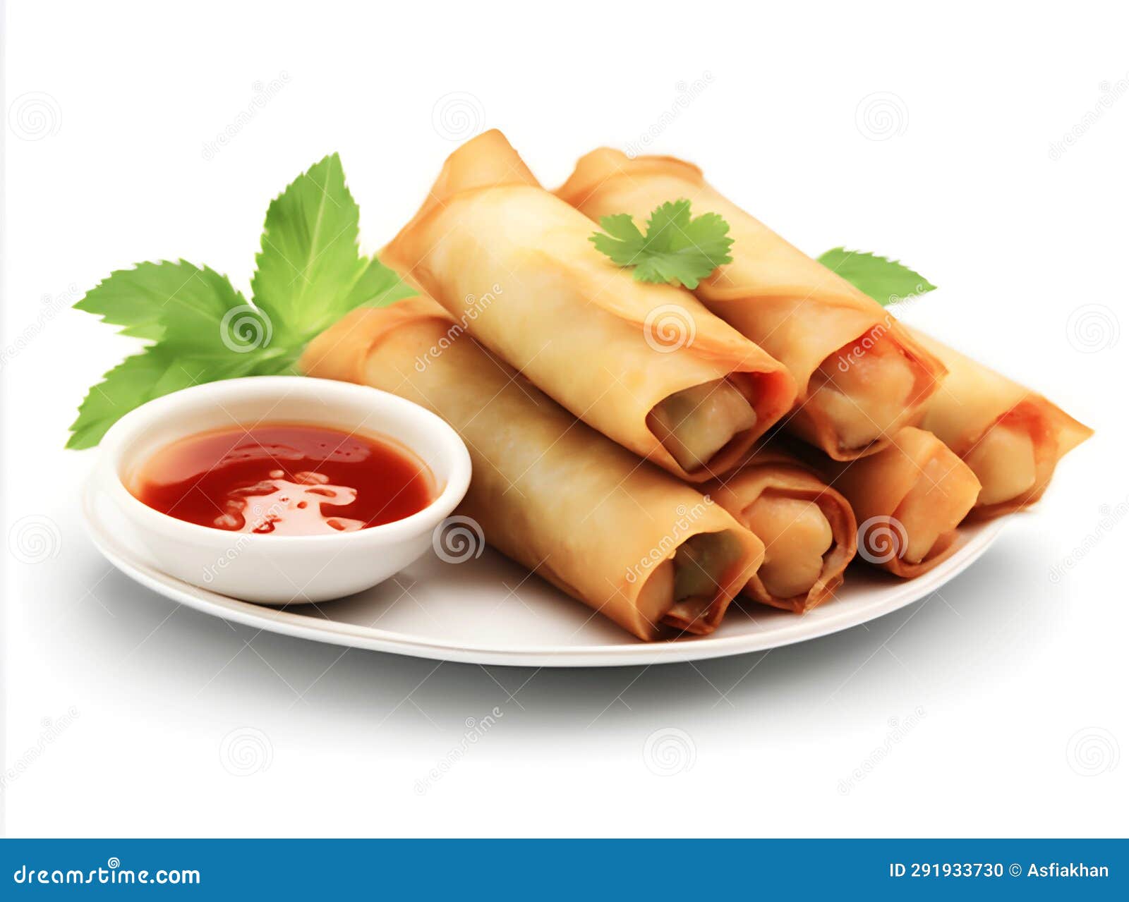 Spring Rolls Icon. Trendy Spring Rolls Logo Concept On White Background ...