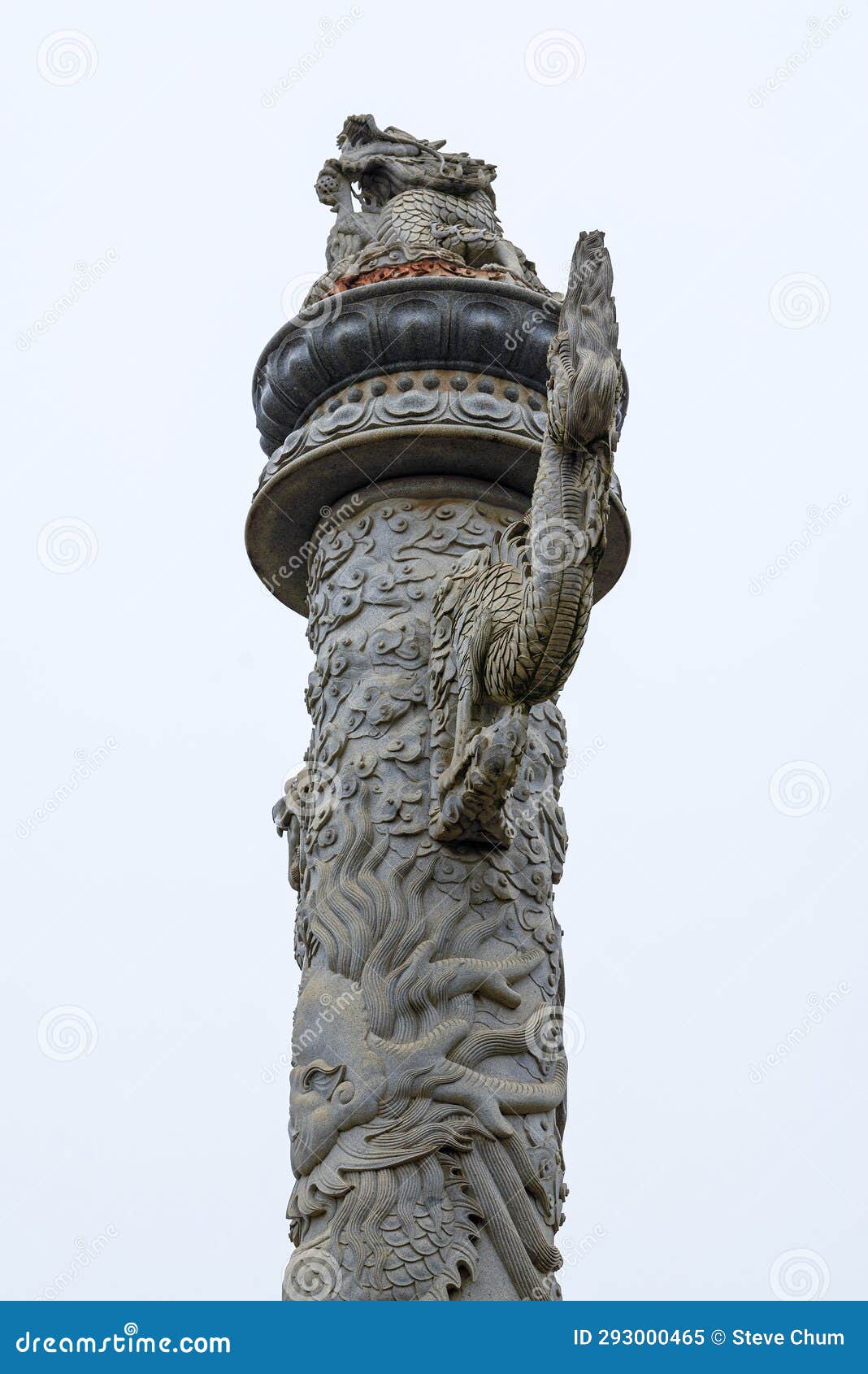 Chinese Traditional Stone Sculpture Huabiao Column Stock Image - Image ...