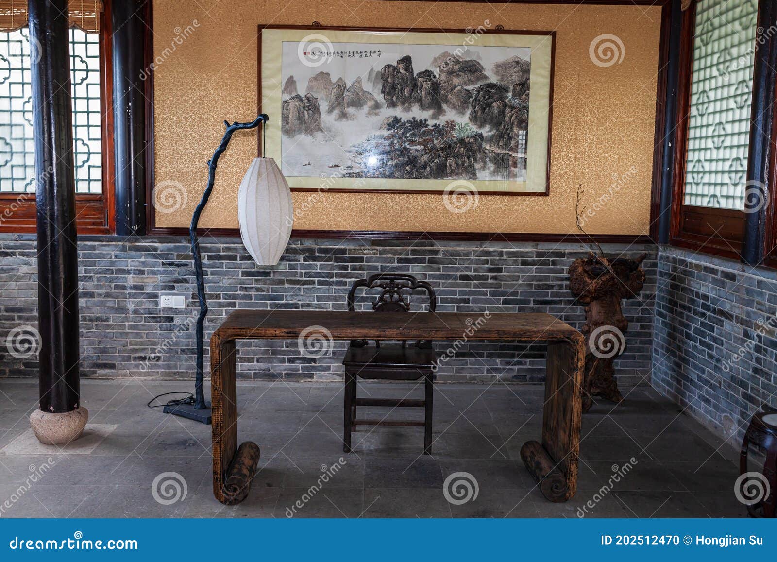 Chinese Traditional Study Room, Featuring Classical Chinese Study and ...